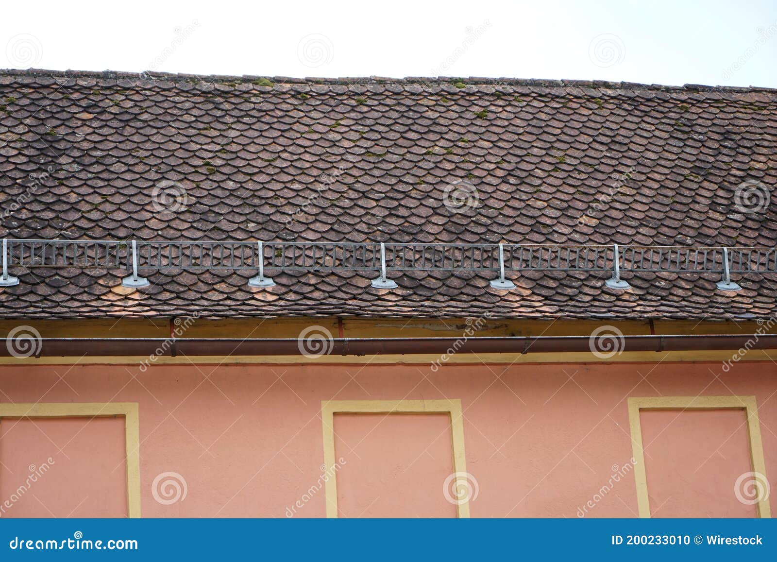 Closeup Low Angle Shot of a Rooftop Stock Photo - Image of outdoors ...