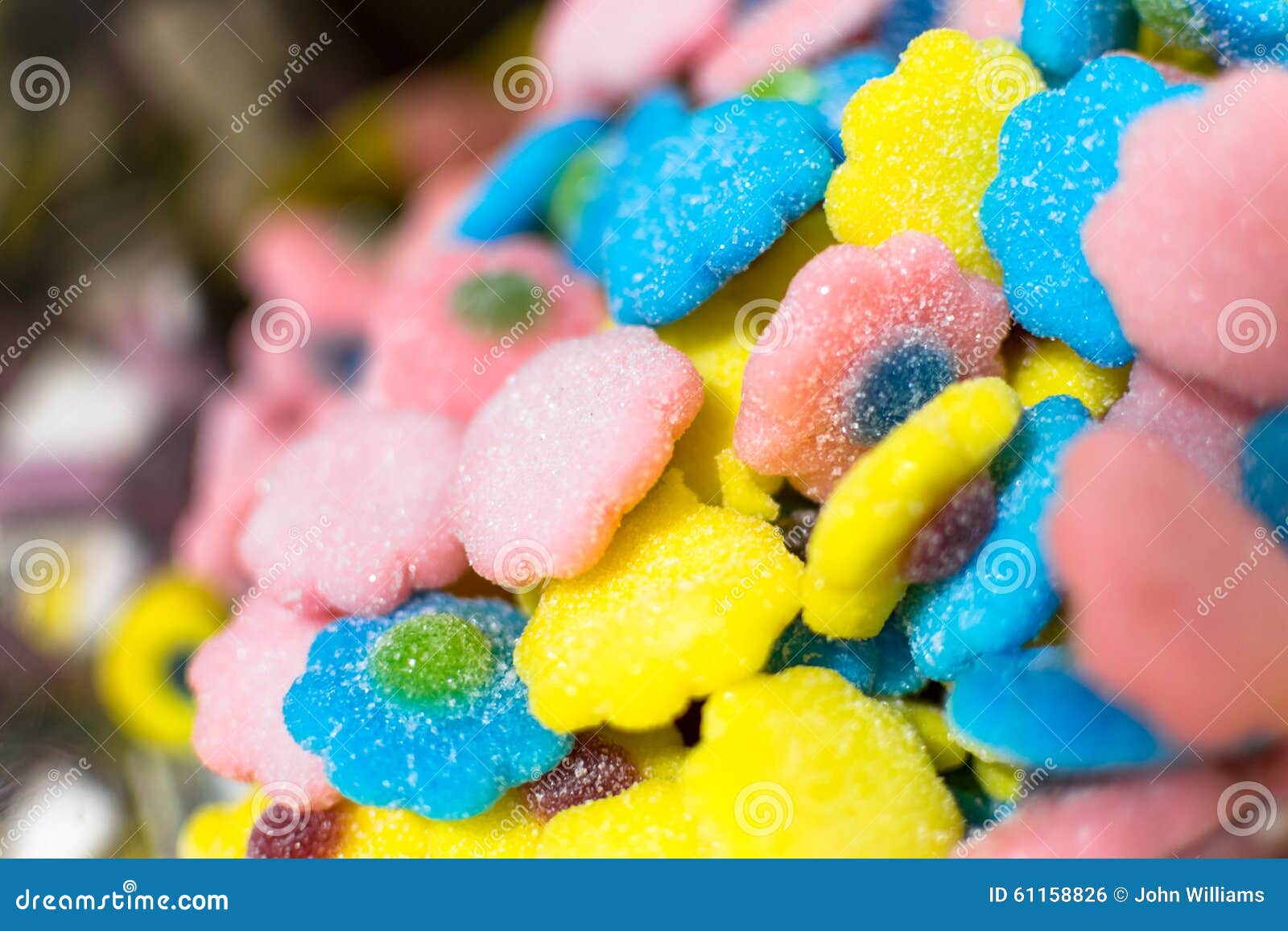 Closeup Macro of Assorted Multicolored Sweets Stock Photo - Image of ...