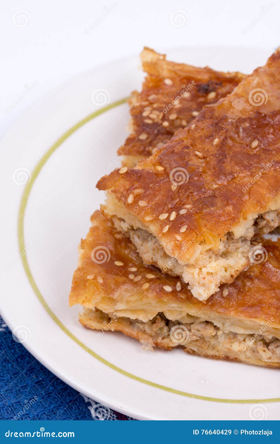 Closeup Macro Homemade Meat Pie Stock Image - Image of homemade, recipe ...