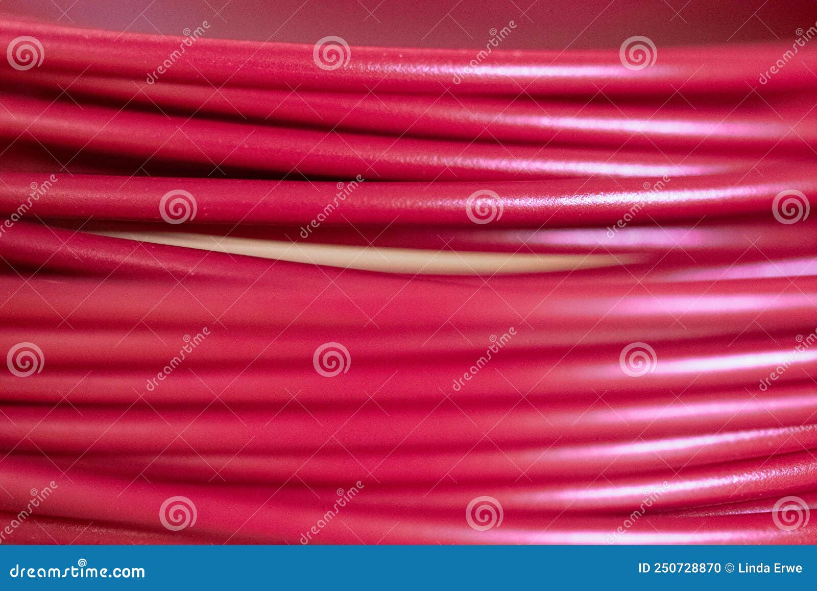 Closeup or Macro of Red Wires Stock Photo - Image of equipment ...