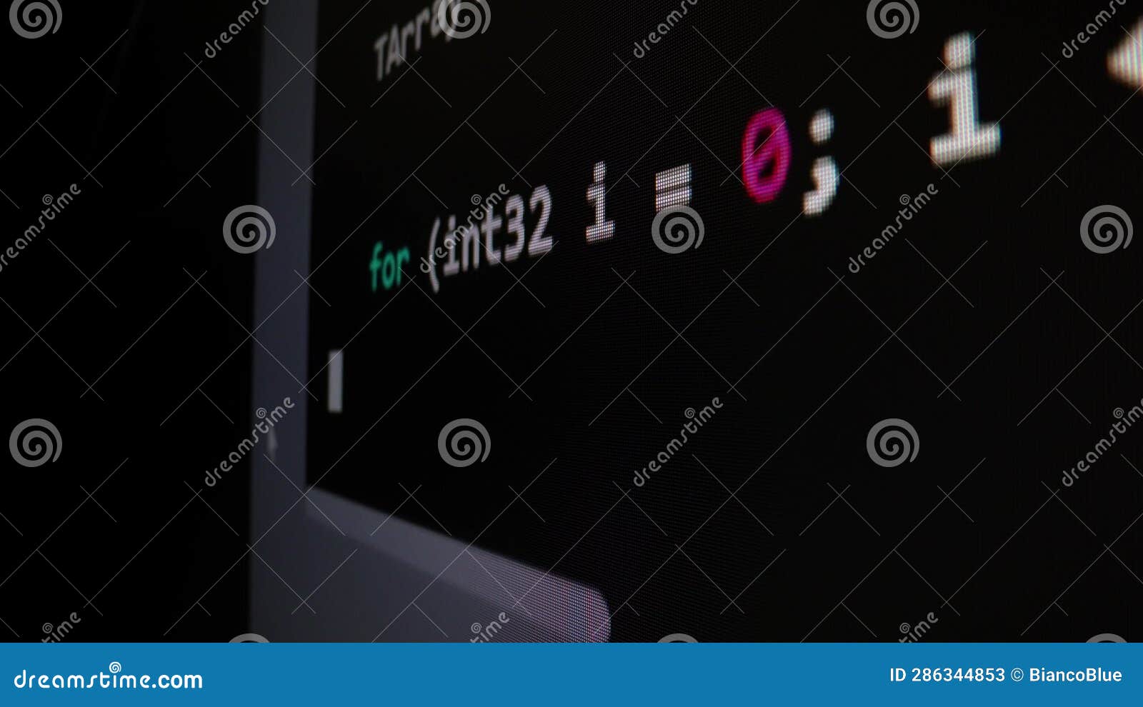 Closeup Macro Shot Movement Of Coding Script Moving Across Led Screen Stock Video Video Of