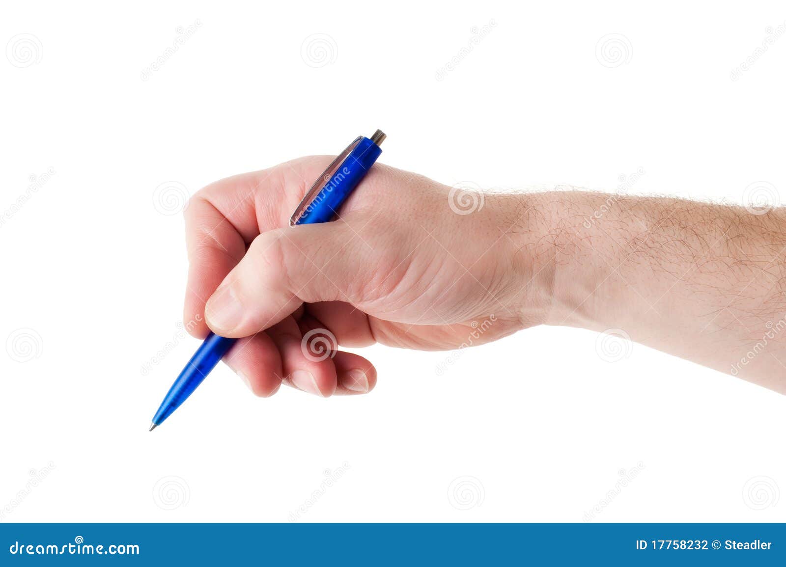 Closeup of Male Hand Writing Stock Photo - Image of paper, human: 17758232