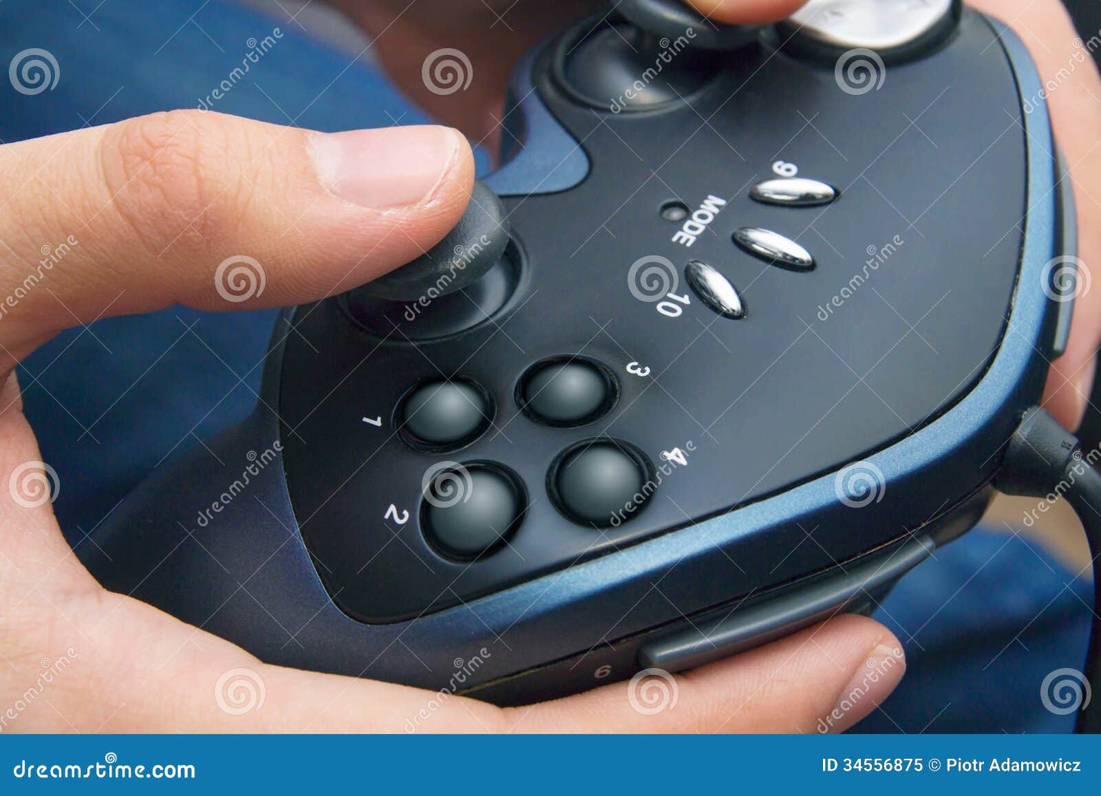 Closeup of Male Hands with Gamepad Stock Image - Image of technology ...