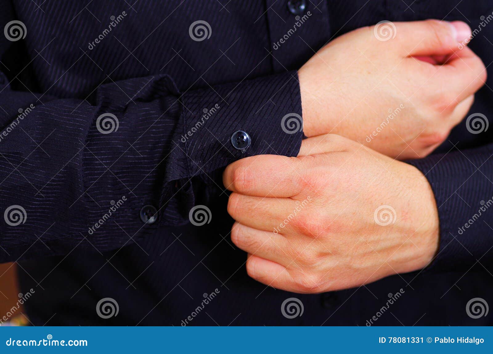 Closeup Man S Arm Wearing Suit, Adjusting Cufflinks Using Hands, Men ...