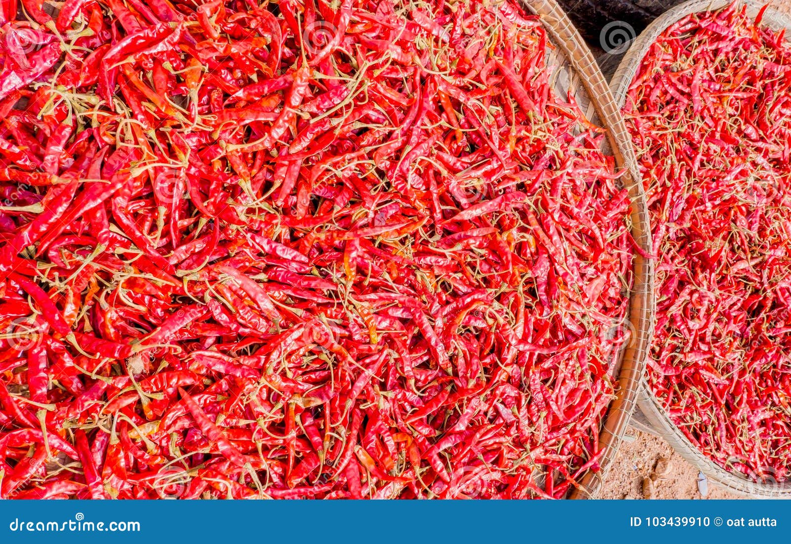 Closeup Many Dried Red Chili Pepper Texture for Background Stock Photo ...