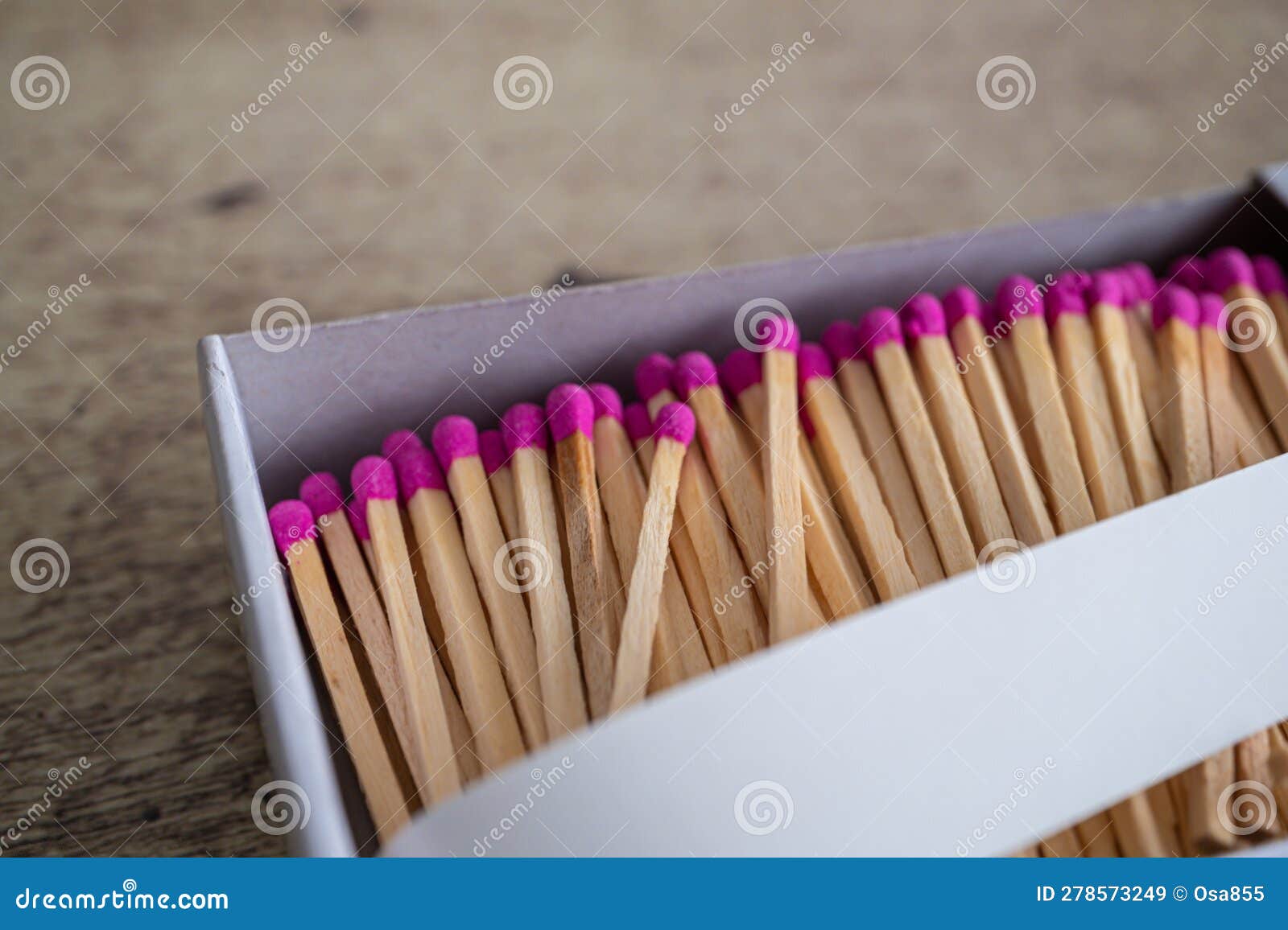Closeup of Matches in a Box To Light Fire Stock Image - Image of macro ...