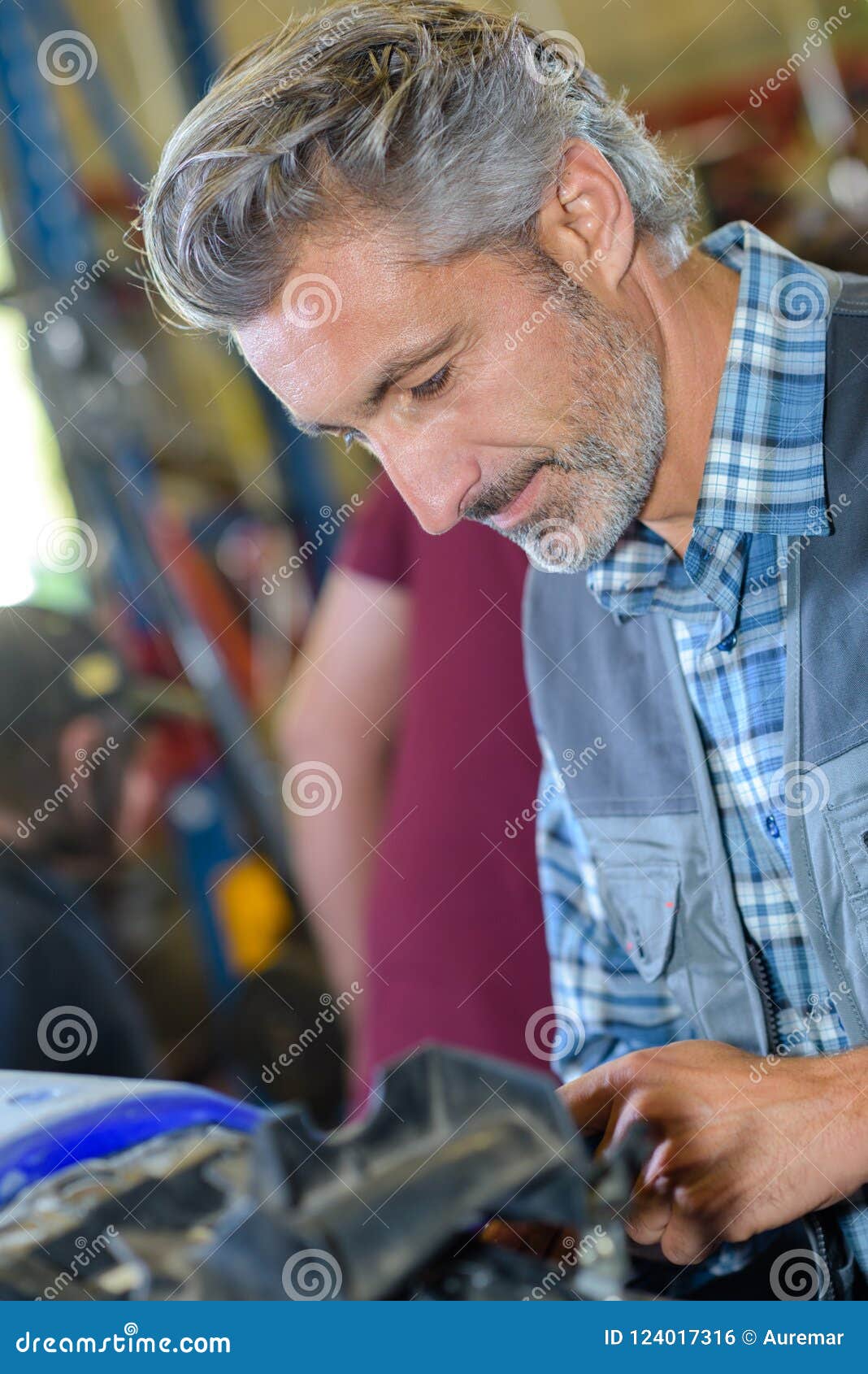 Closeup of Mechanic Working Stock Photo - Image of repair, working ...