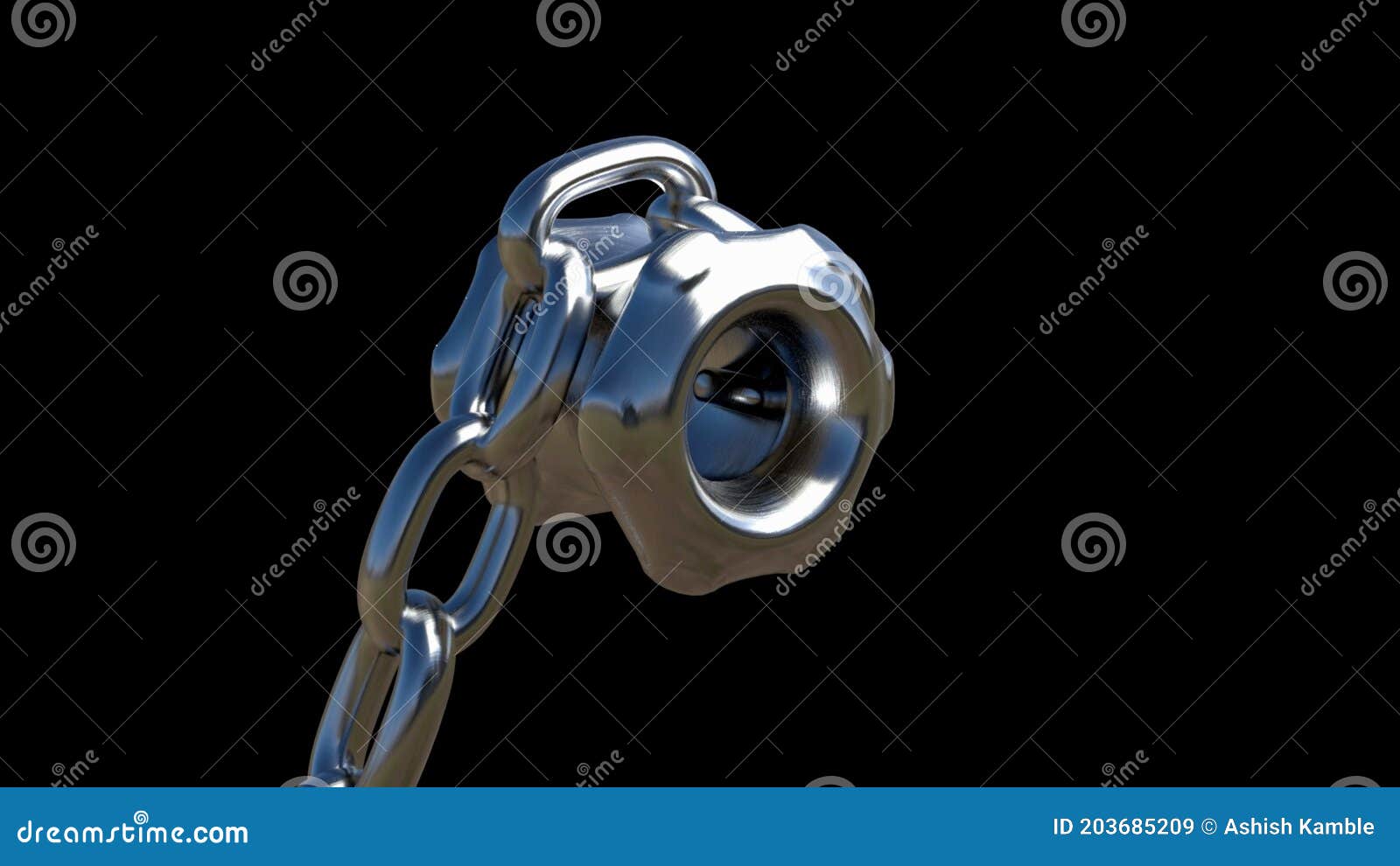 Metal Chain or Iron Chain, Hyper Realistic Metallic Chain with ...