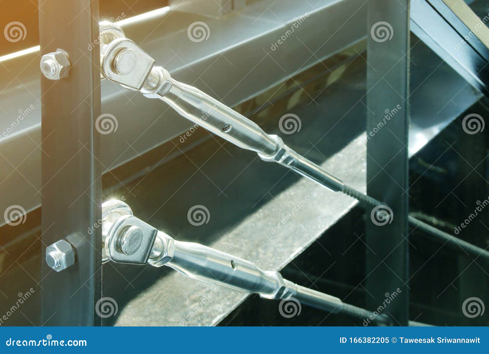 Railing System Of Panel Constructed Materials And Metal Bolts For ...