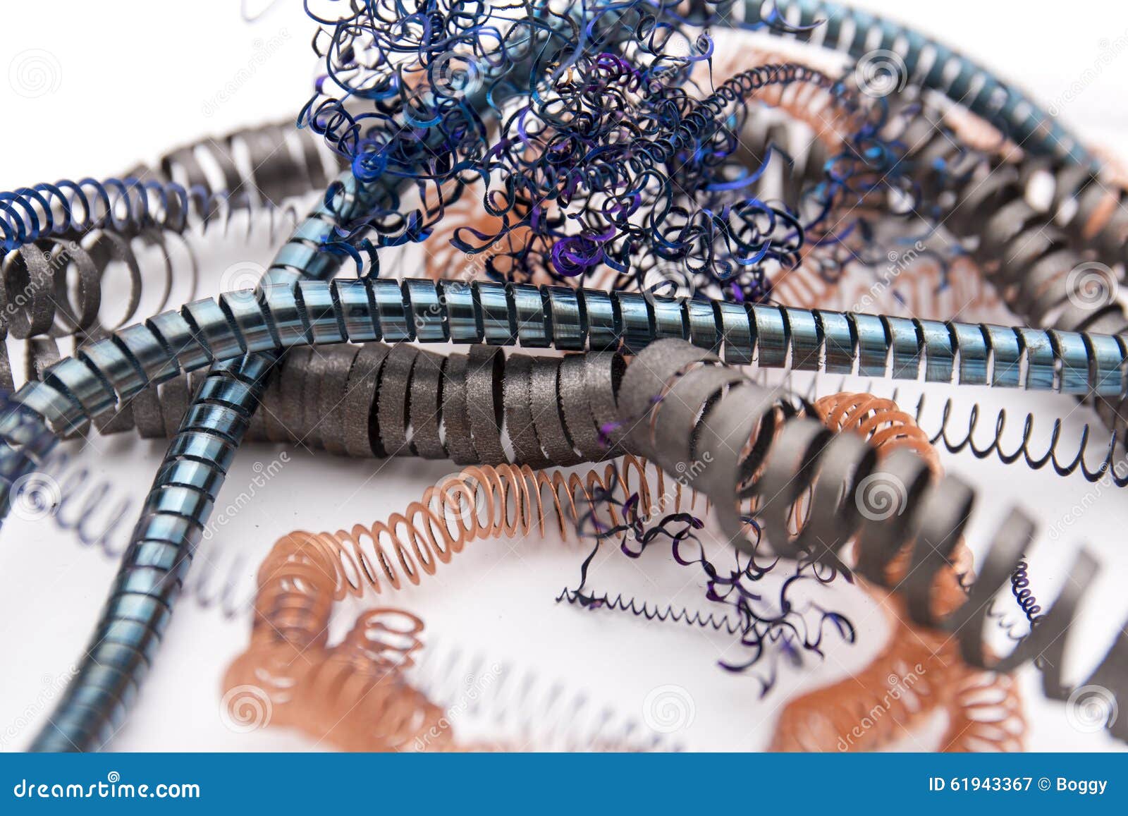 Closeup of the Metalic Spring Stock Image - Image of curve, springs ...
