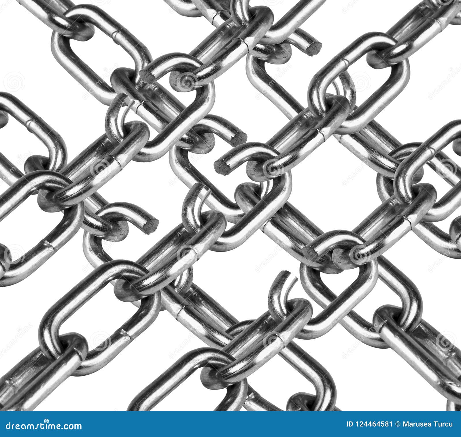 Closeup of Metallic and Heavy Chains Stock Image - Image of industrial ...