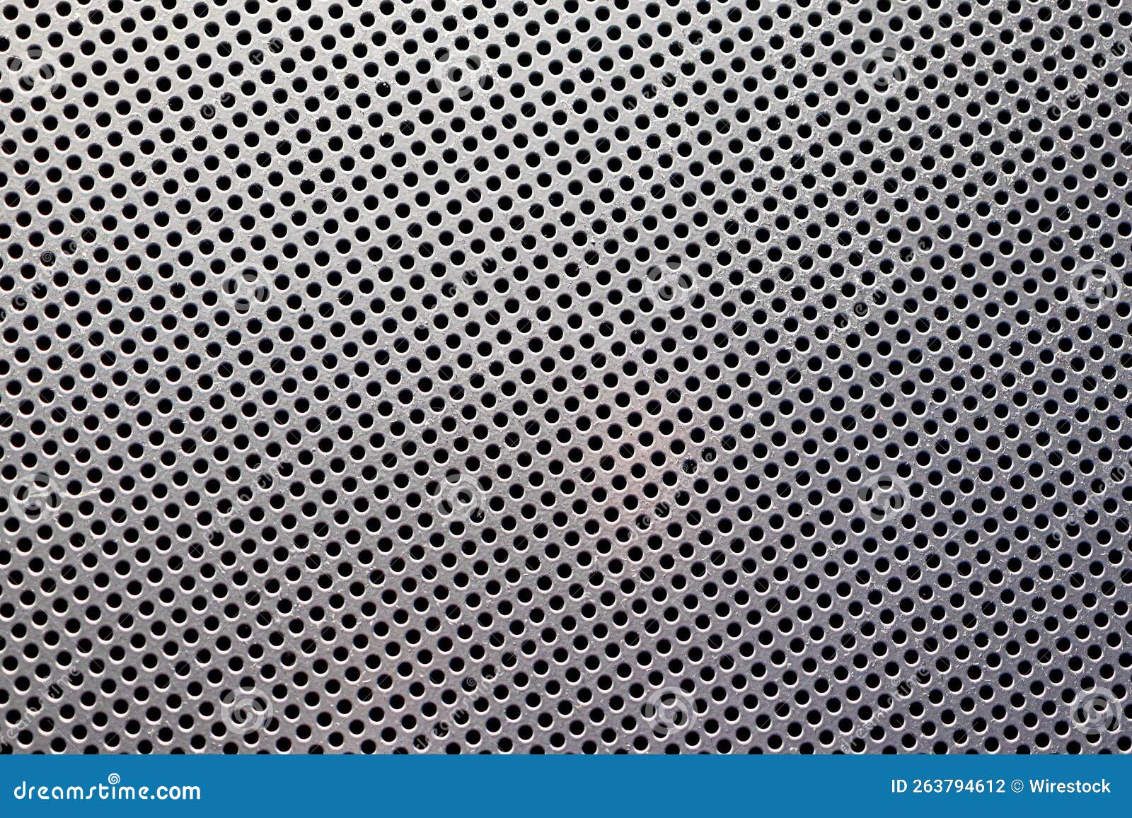 Closeup of a Metallic Surface with Tiny Holes for Textures and Overlays ...