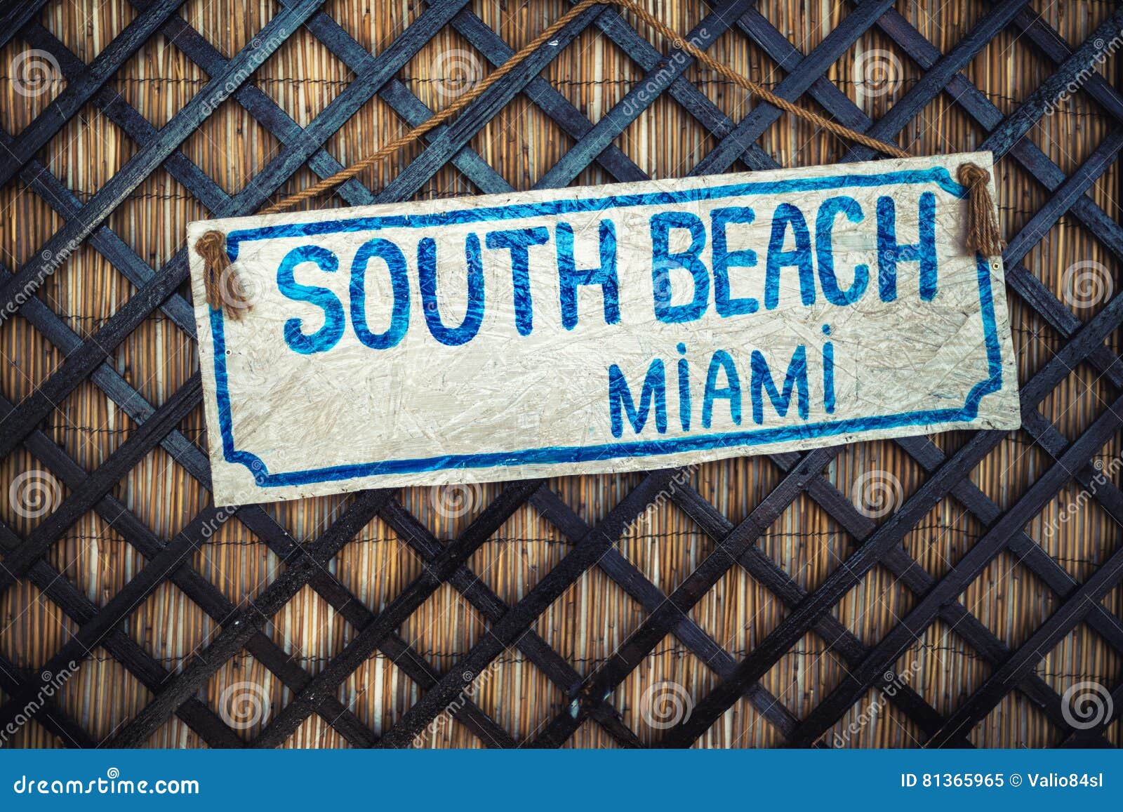 Closeup of Miami Sign on the Beach Stock Image - Image of landmark ...