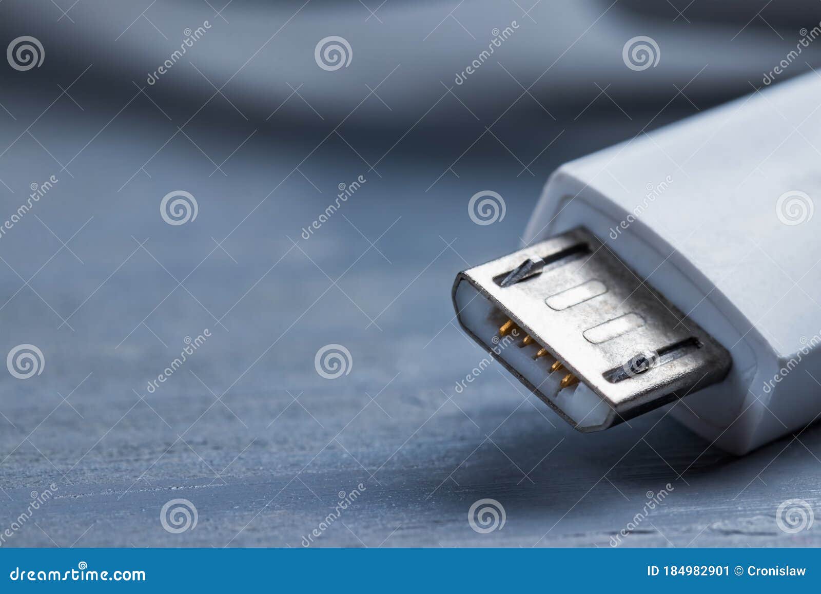 Closeup of Micro Usb Smart Phone Power Cable Stock Image - Image of ...