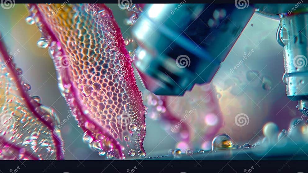 A Closeup of a Microscope Slide Containing a Tissue Sample from a Rare ...