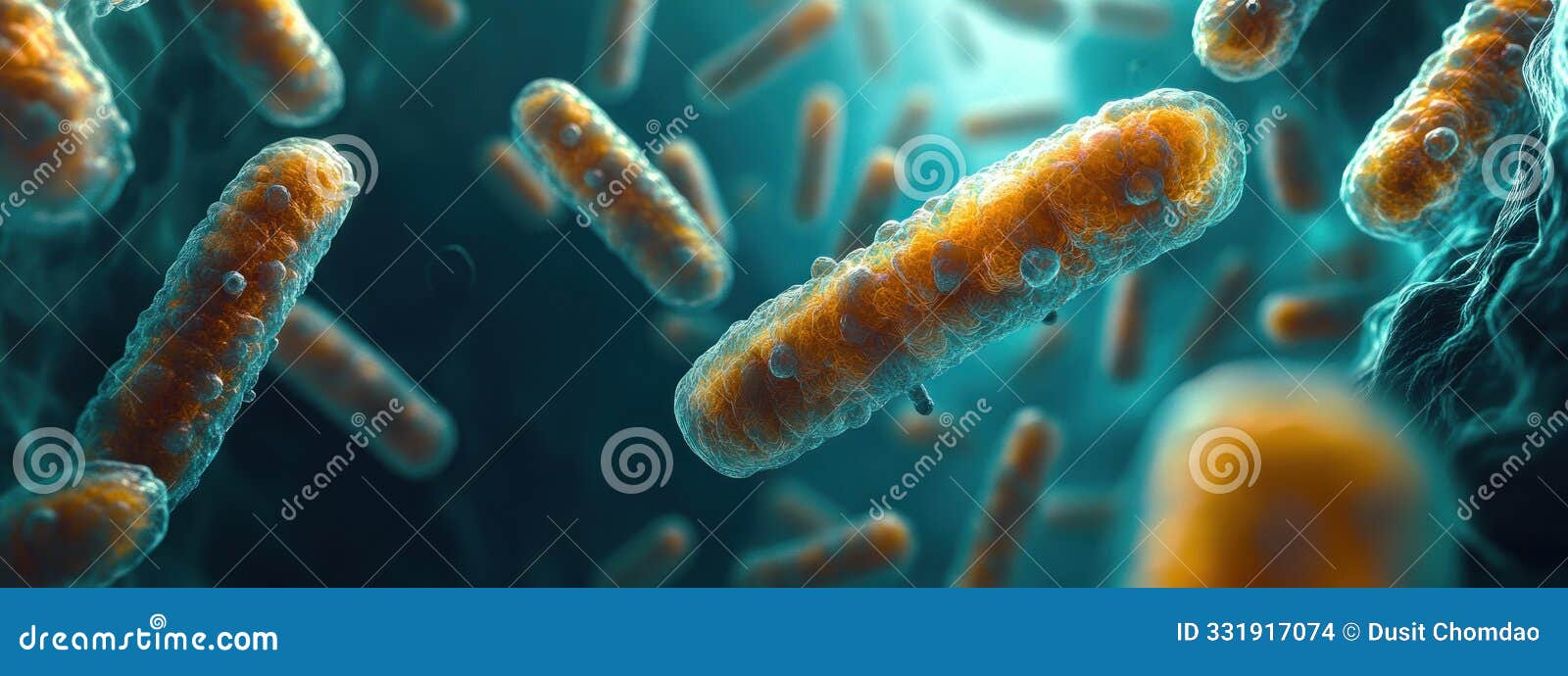 Bacteria Background Render Stock Illustration | CartoonDealer.com #29810746