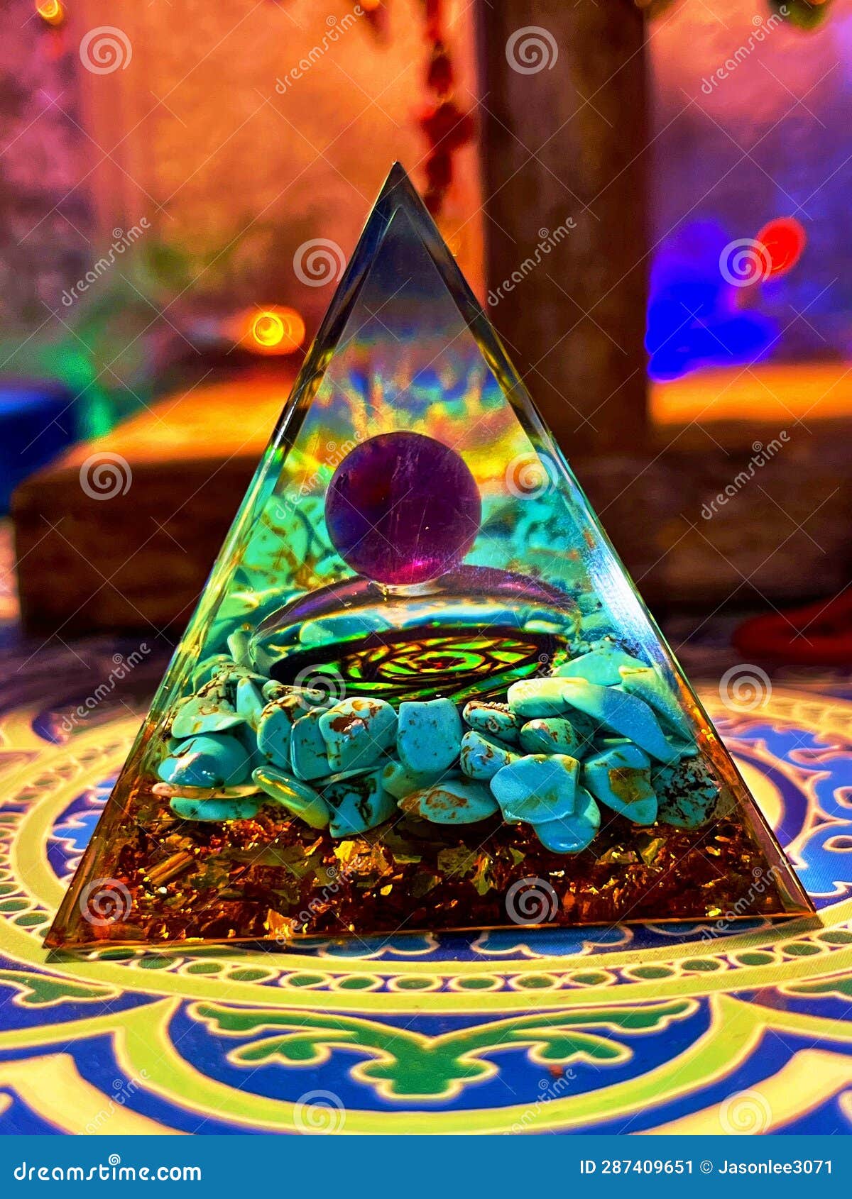 Miniature pyramid stock image. Image of shape, reflection - 287409651