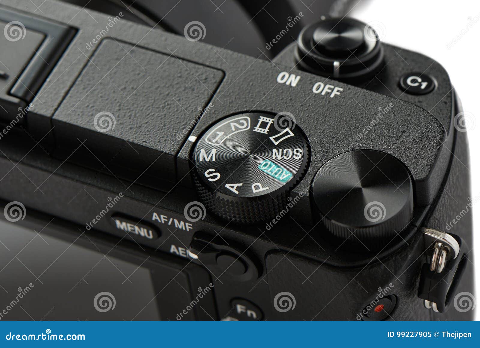 Closeup of Mode Selection Dial on a Mirrorless Camera Stock Image ...