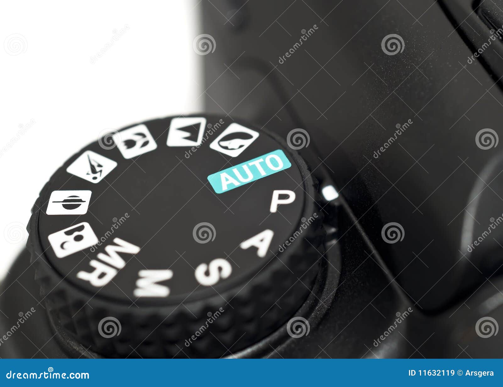 Closeup of Mode Wheel on Dslr Camera Stock Image - Image of digital ...