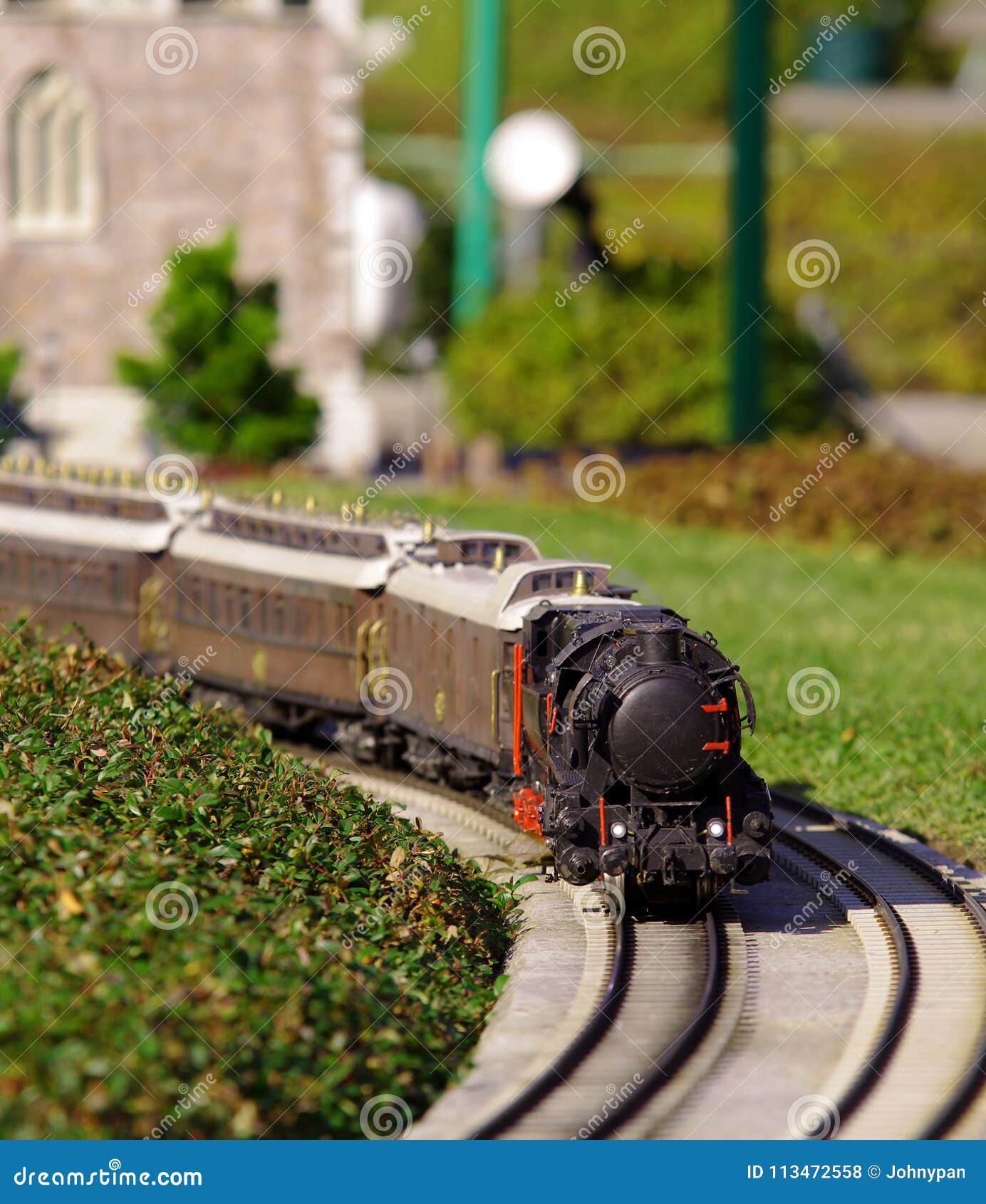 Closeup of Model Train in Miniature Stock Photo - Image of travel, rail ...