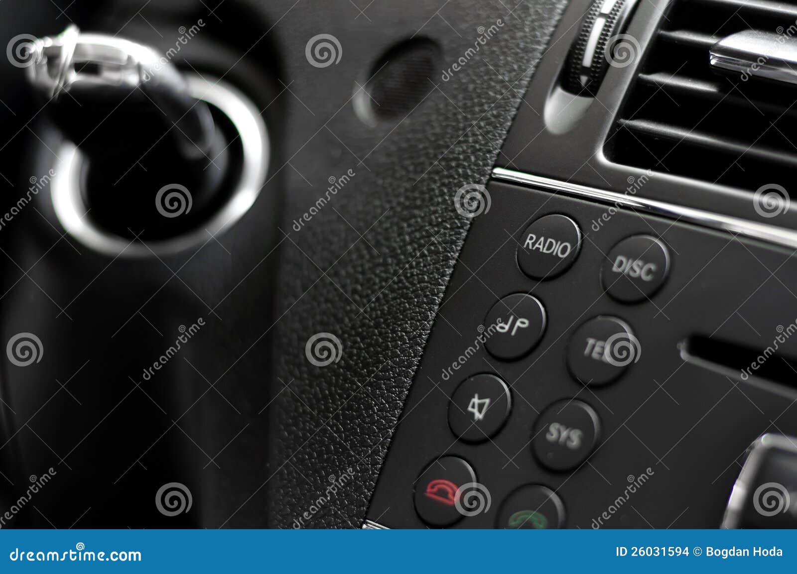 Closeup of Modern Car Cockpit Stock Photo - Image of engine, odometer ...