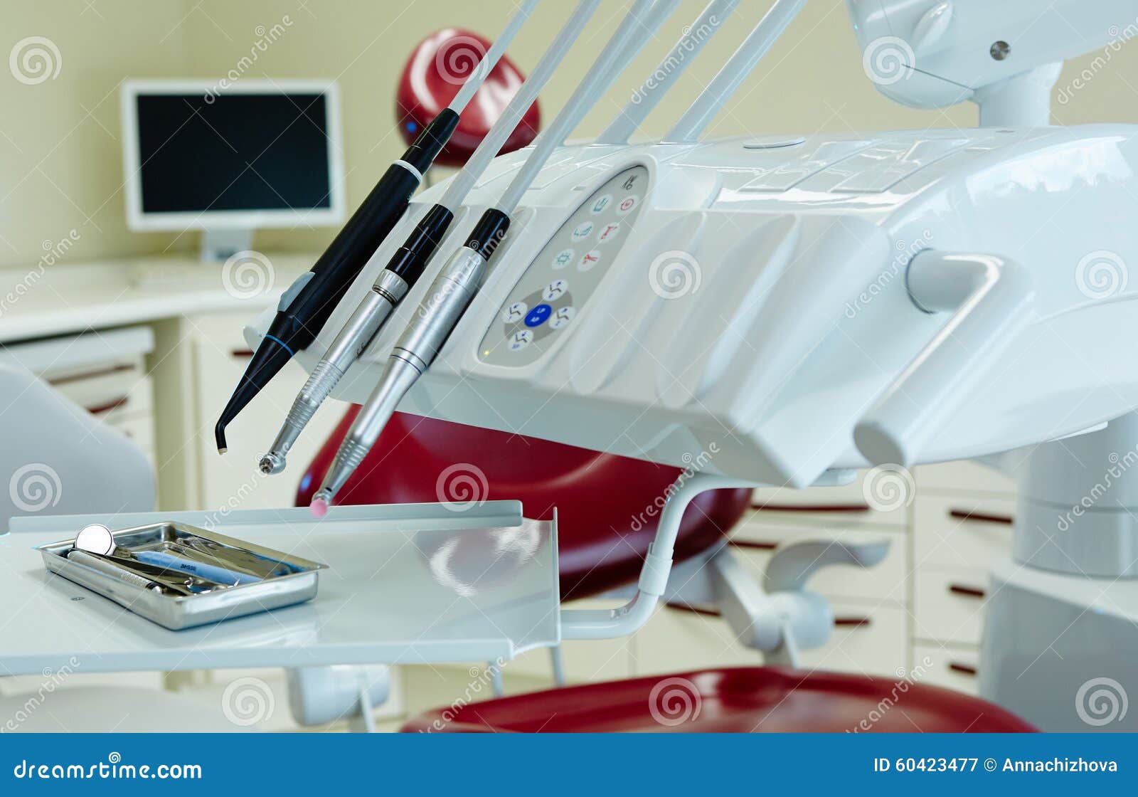Closeup of a Modern Dentist Tools Stock Image - Image of closeup ...