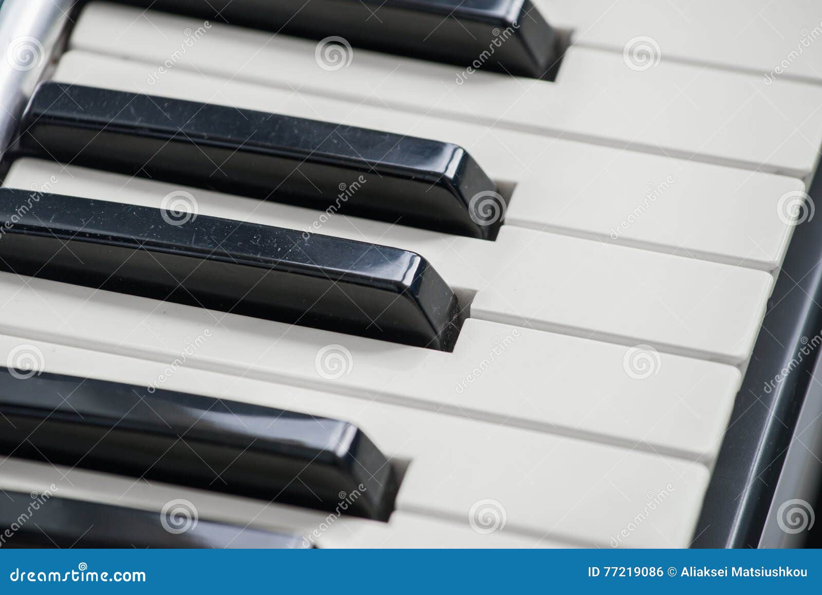 Closeup of a Modern Piano Keyboard Stock Photo - Image of digital ...