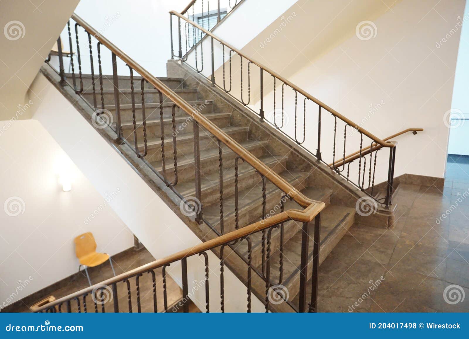 Closeup of Modern Stairs Inside the Building Stock Photo - Image of ...