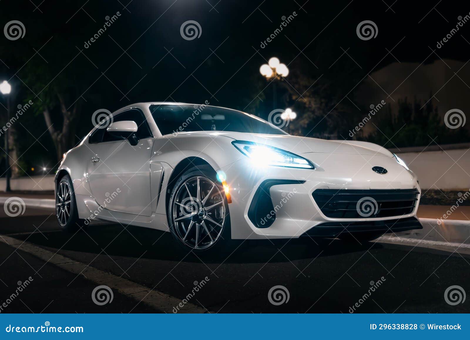Closeup of a Modern Subaru BRZ with a Dark Background Editorial Stock ...