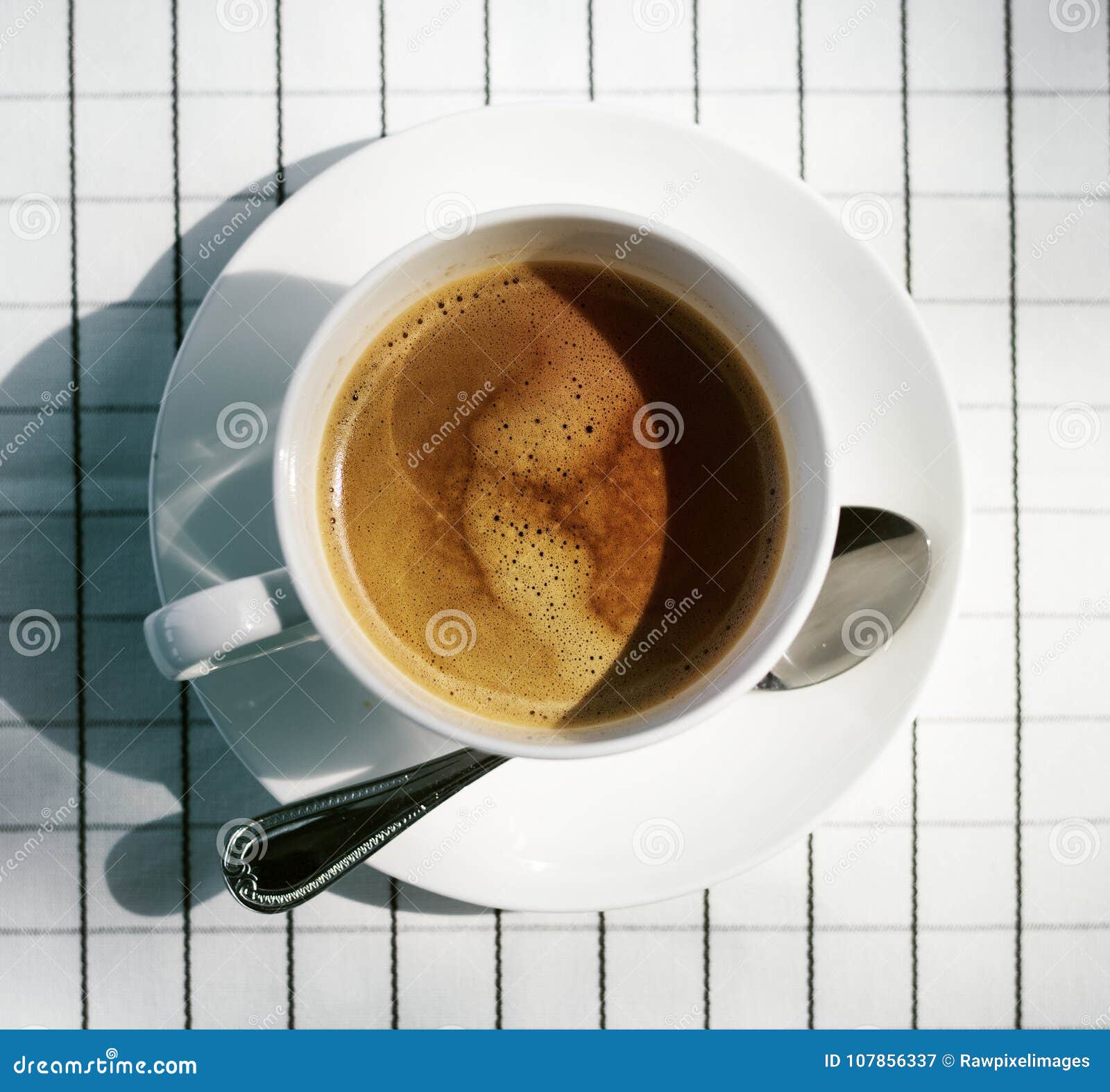 Closeup of Morning Coffee on Table Stock Image - Image of european ...
