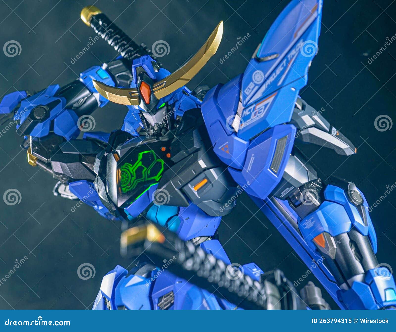 Closeup of Moshow Progenitor Effect Masamune Date Figure on Dark ... Closeup of Moshow Progenitor Effect Masamune Date Figure on Dark ...
