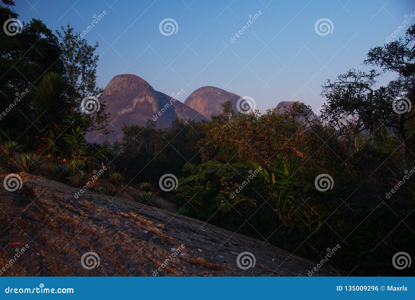 Closeup of Mountains in Kwanza Sul Stock Photo - Image of environment ...