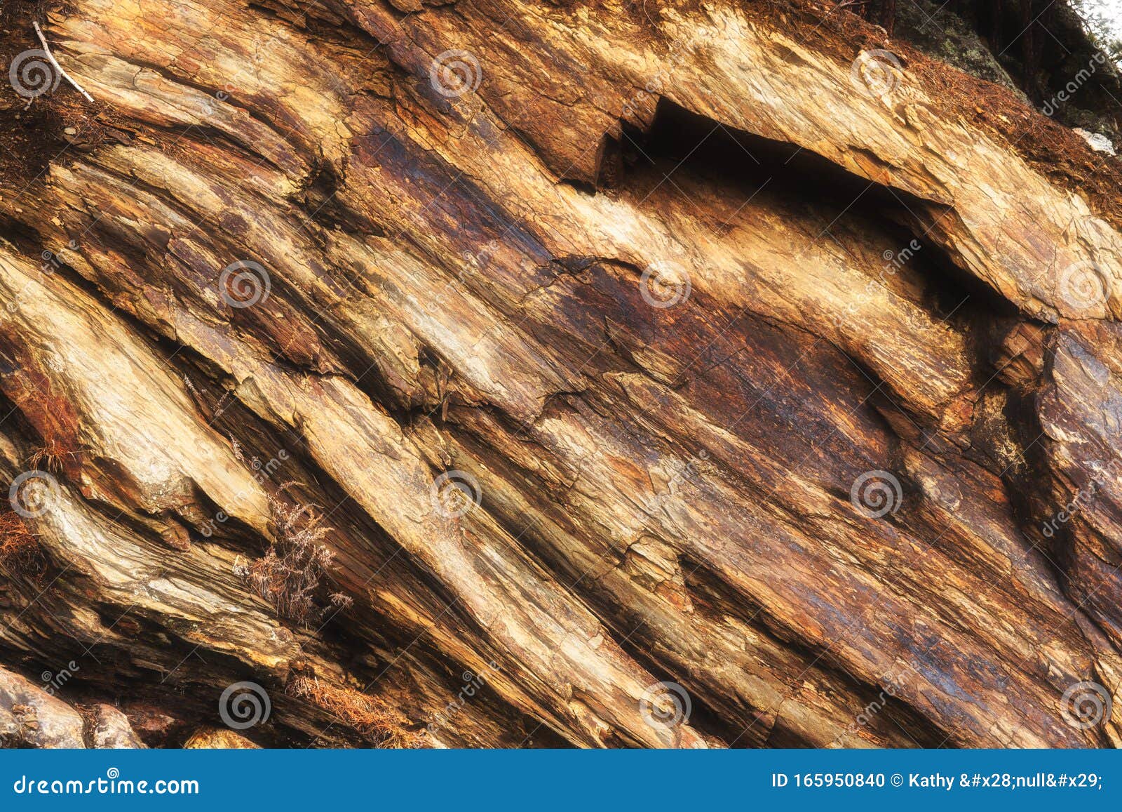 Closeup of Multi Layered Rock Formation Stock Photo - Image of erosion ...