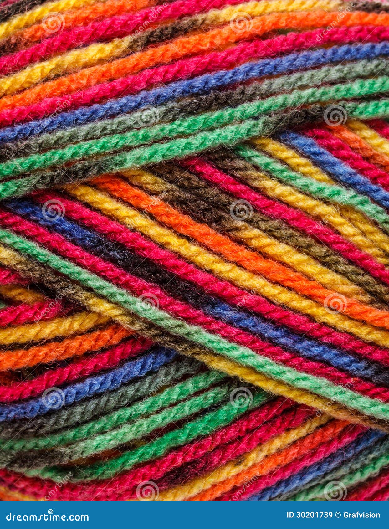 Multicolored yarn stock image. Image of knitting, symbol - 30201739