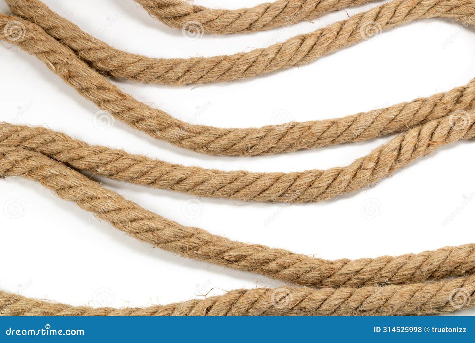 Closeup of Multiple Pieces of Rope Stock Photo - Image of texture ...