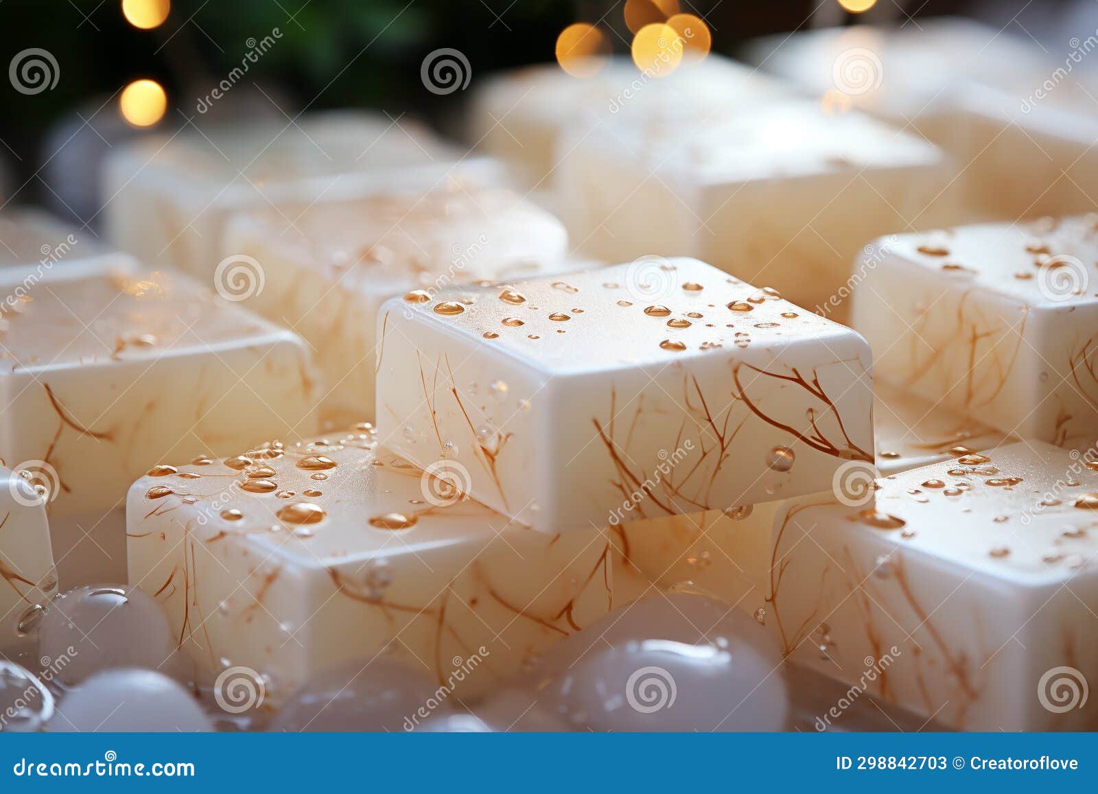 Closeup of Multiple White Rectangle Soap Stock Illustration ...