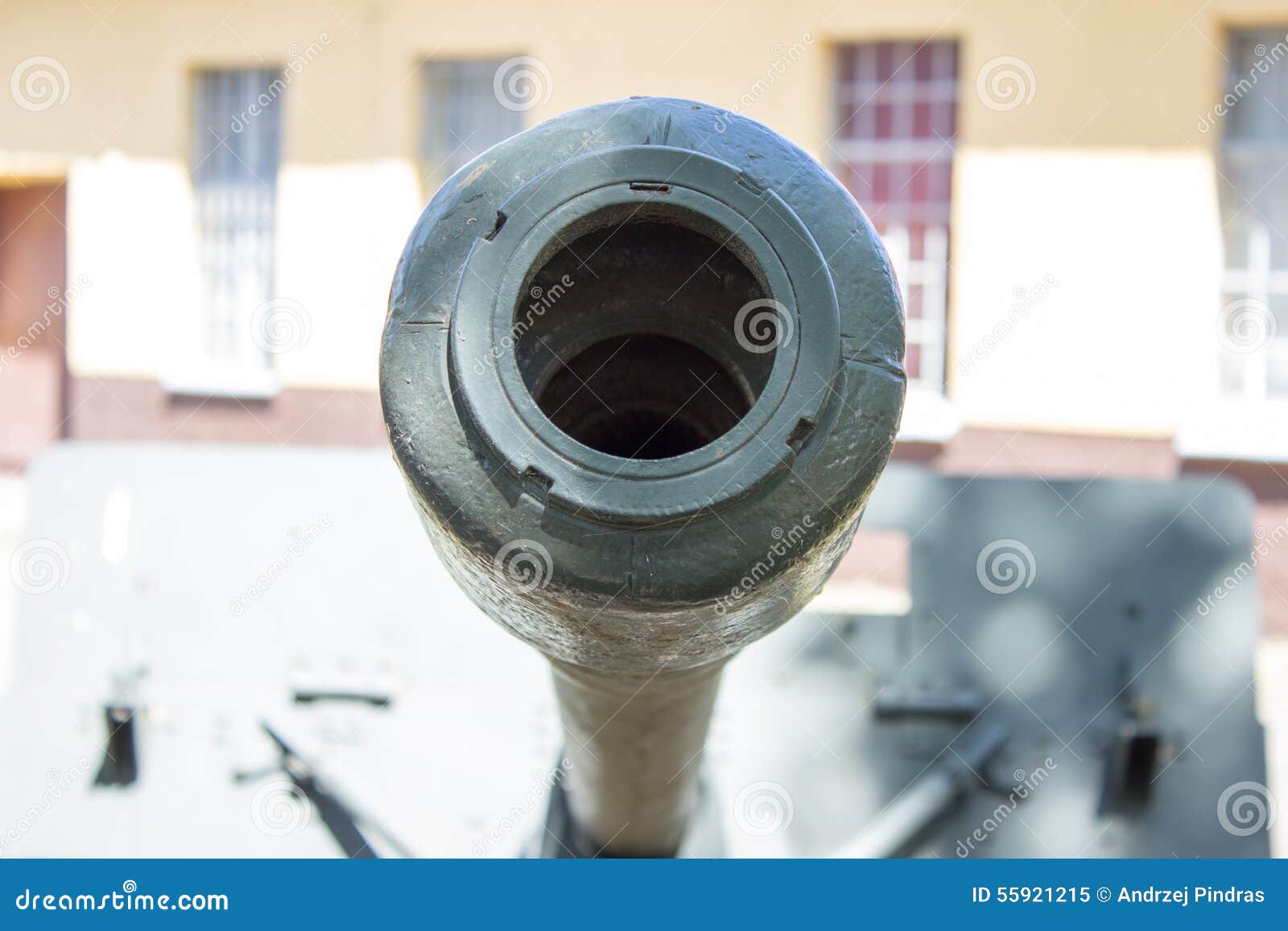 Closeup of a Muzzle Brake - Cannon Barrel Stock Image - Image of barrel ...