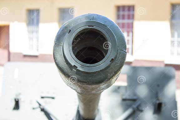 Closeup of a Muzzle Brake - Cannon Barrel Stock Image - Image of barrel ...