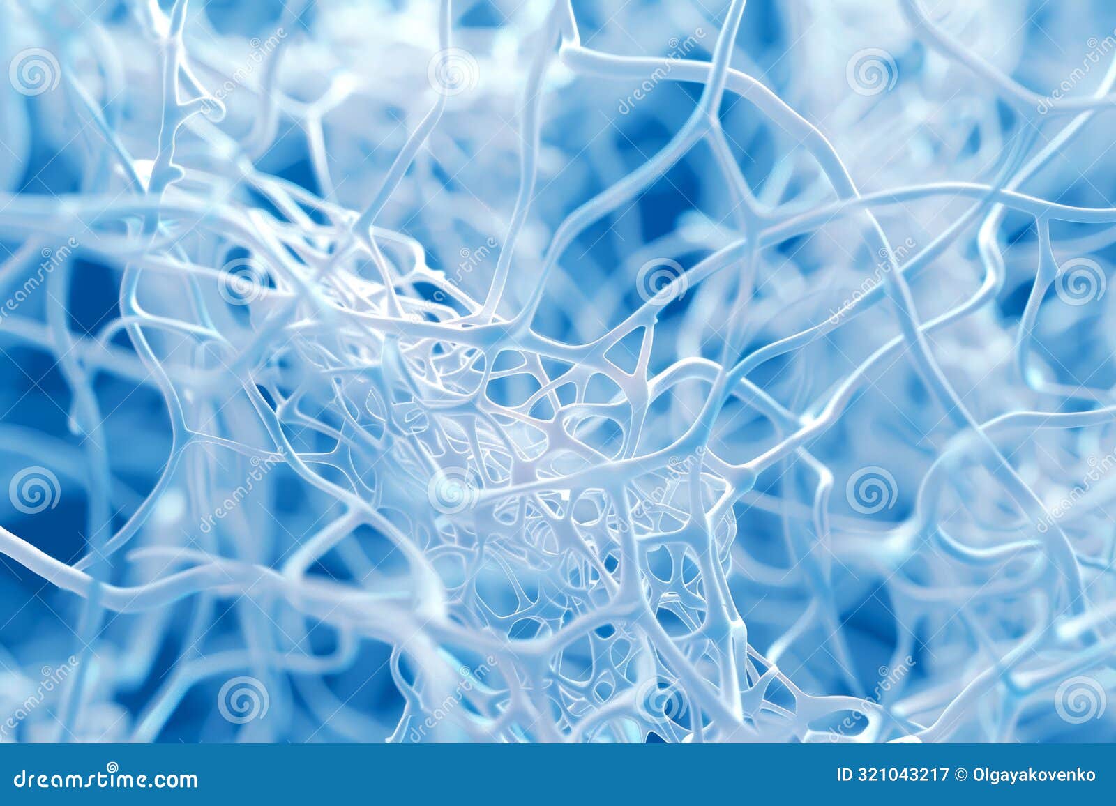 Closeup Myelinated Axons Neurons Network, Human Neural Structure ...