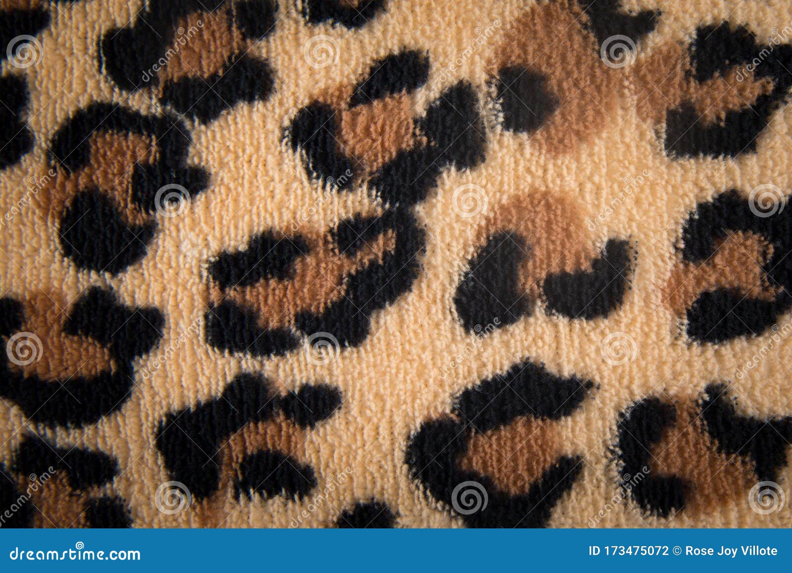 Closeup of Native Style Material with Leopard Print Design Stock Photo ...