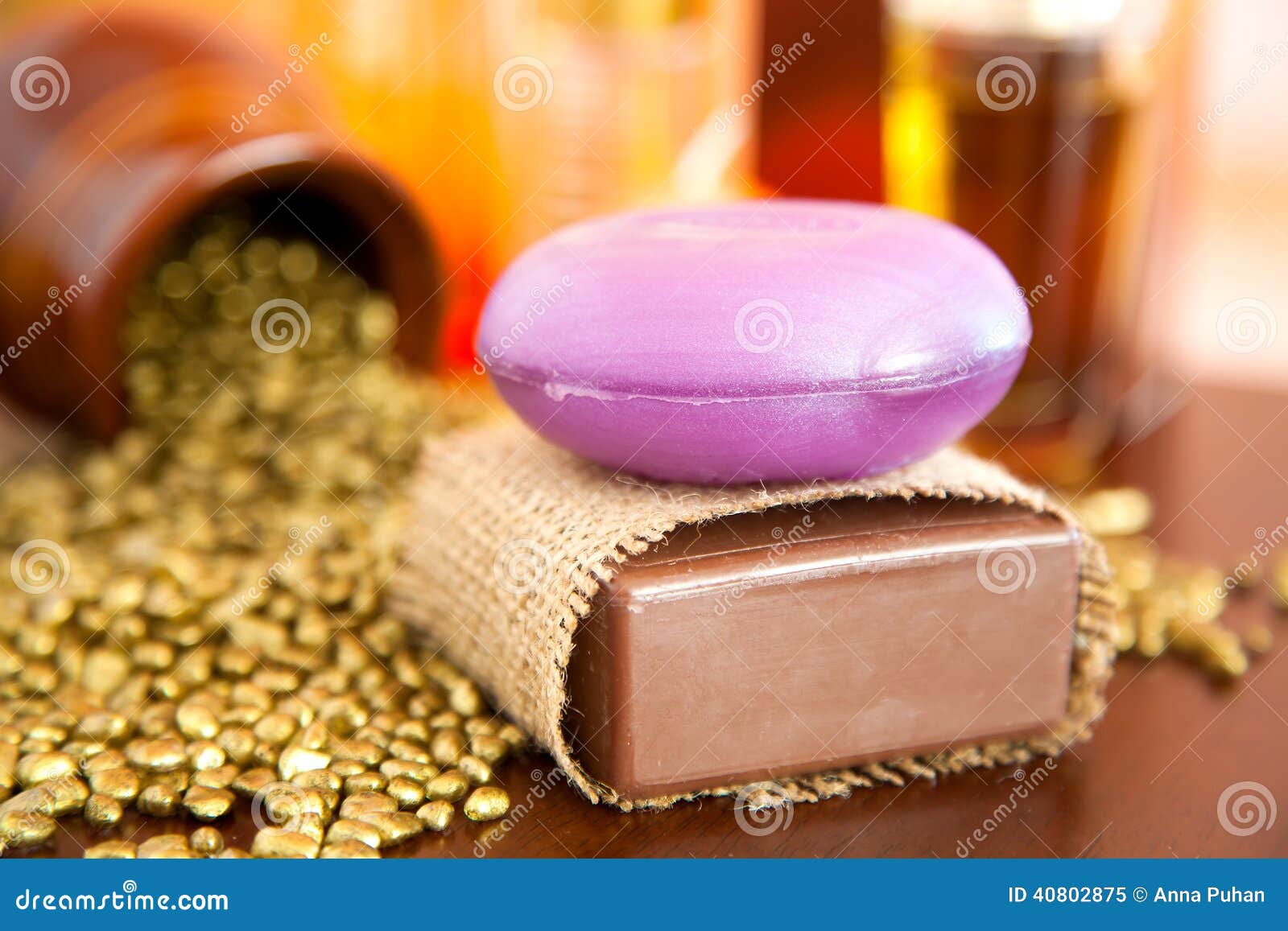 Closeup of Natural Handmade Soaps. Stock Image - Image of gift ...