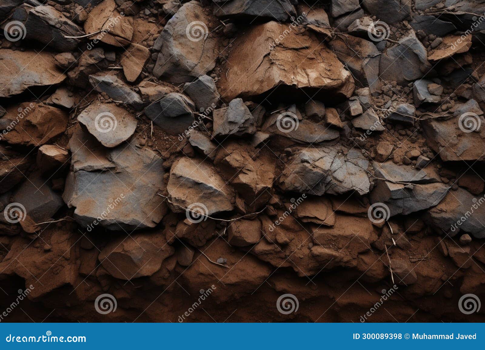 Closeup of Natural Stone Patterned Soil Texture Stock Illustration ...