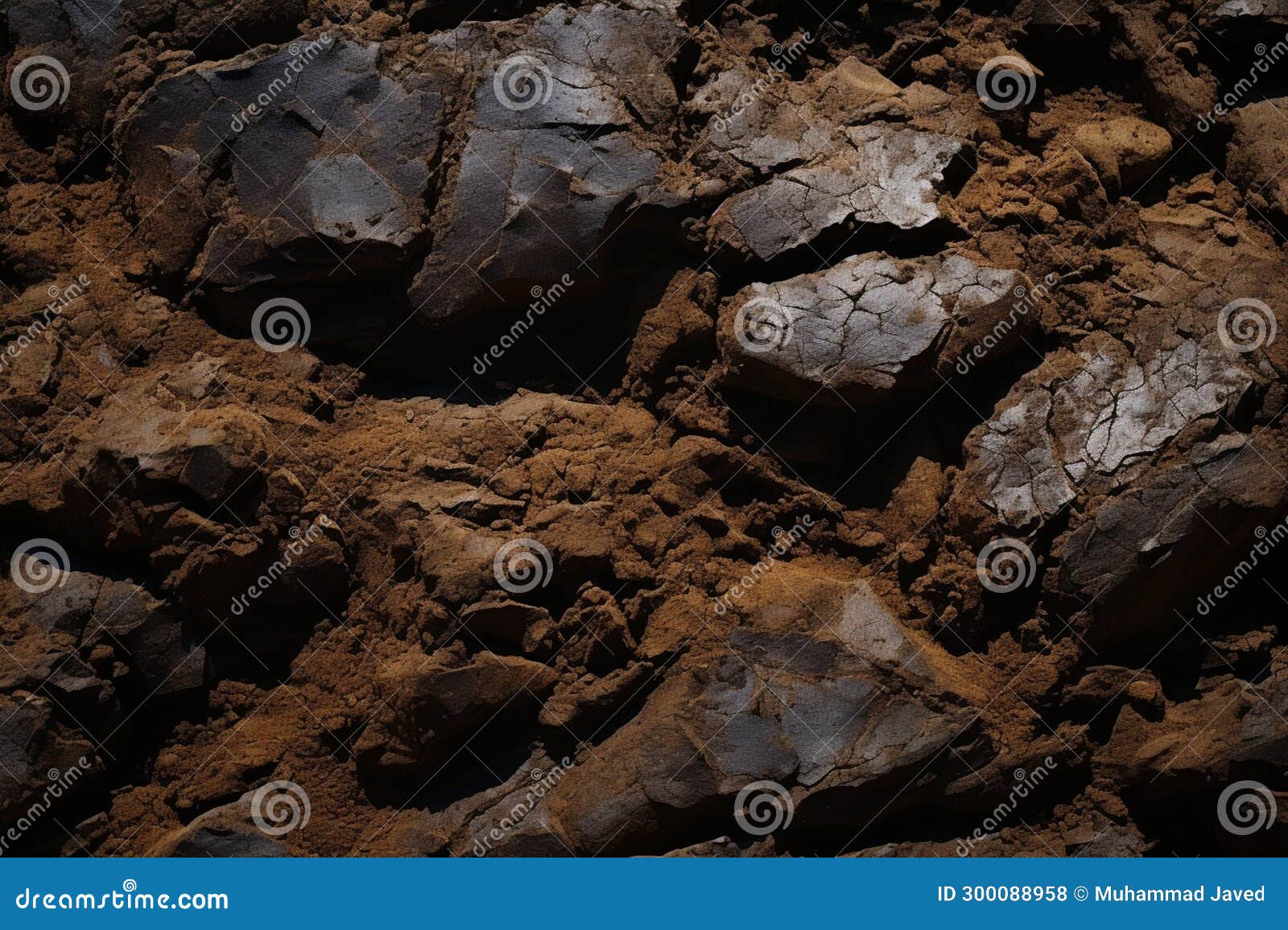 Closeup of Natural Stone Patterned Soil Texture Stock Illustration ...