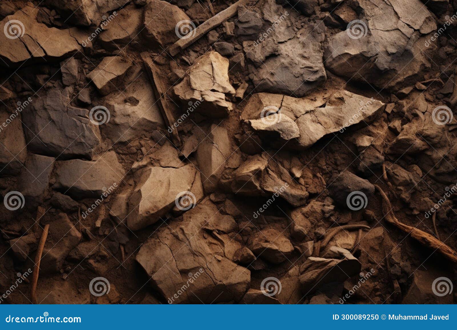 Closeup of Natural Stone Patterned Soil Texture Stock Illustration ...