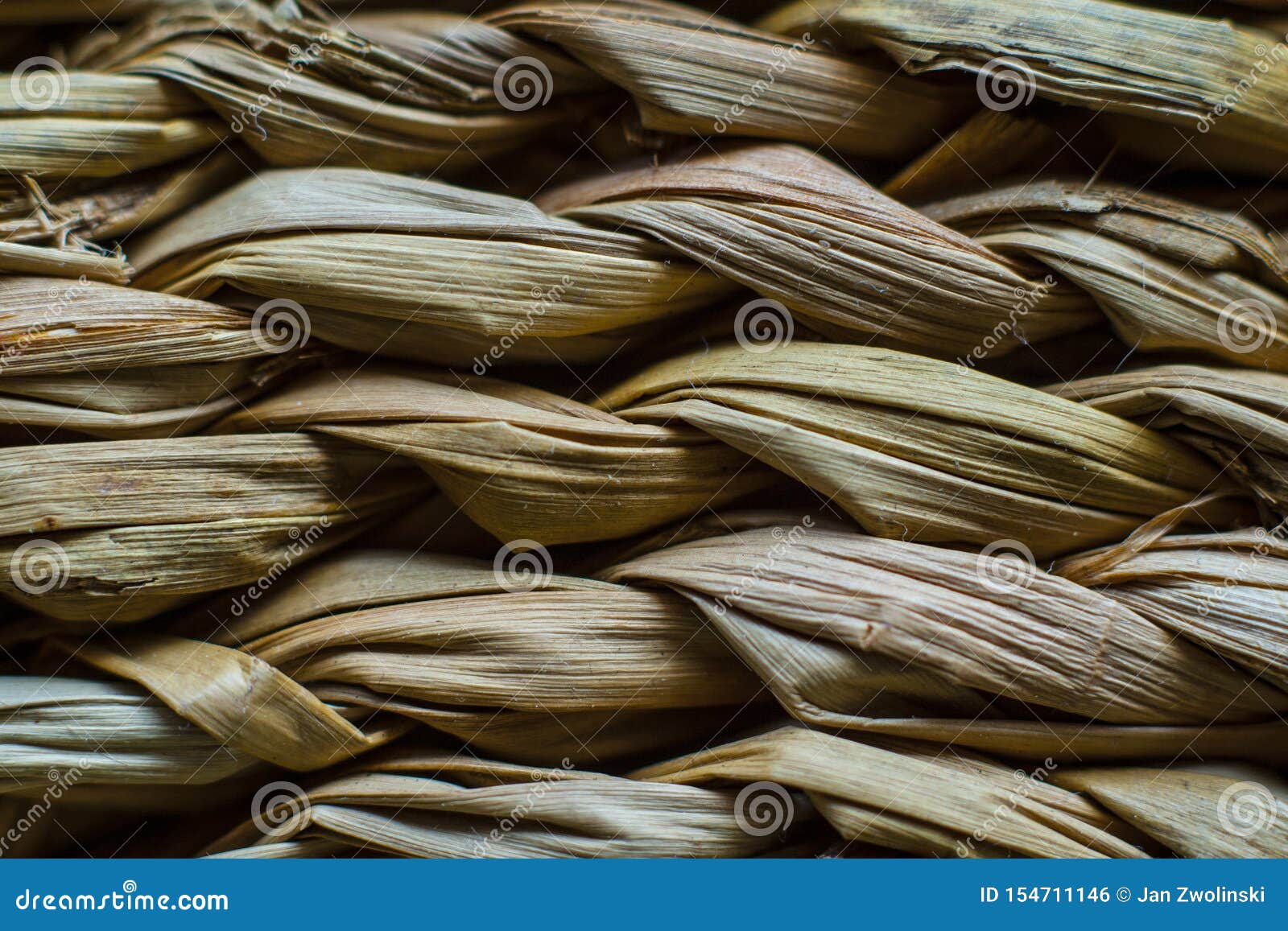 Closeup of Natural Straw Table Mat Stock Photo - Image of abstract ...