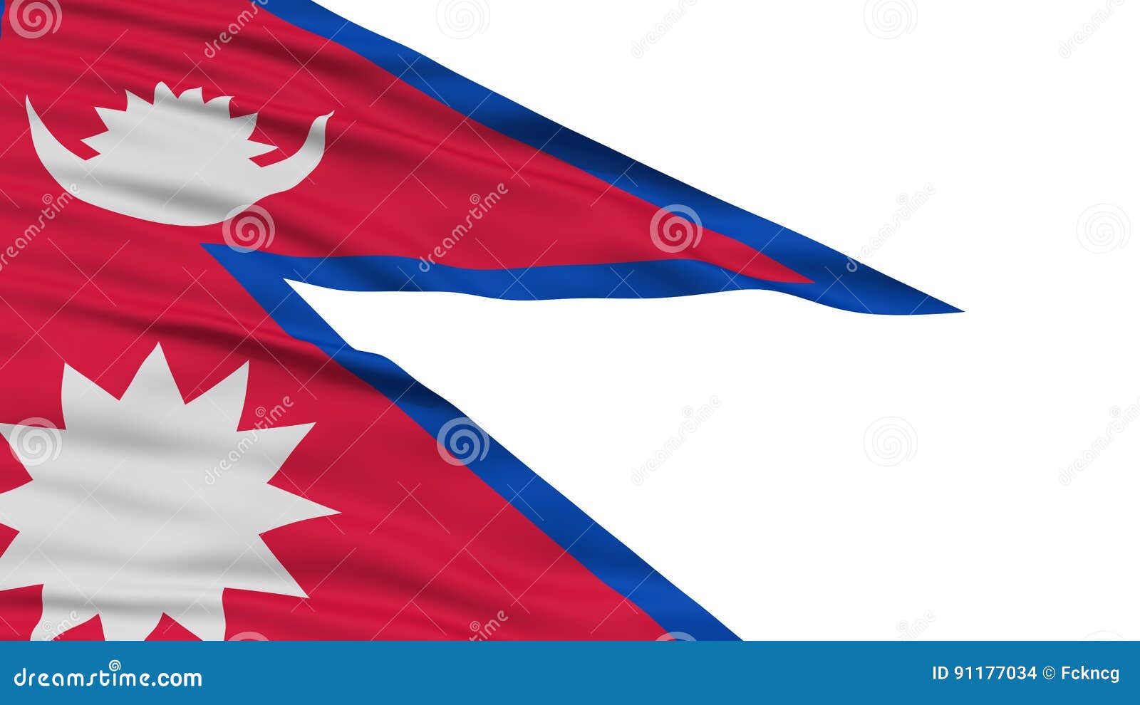 Closeup Nepal Flag Stock Illustration Illustration Of Endless 91177034