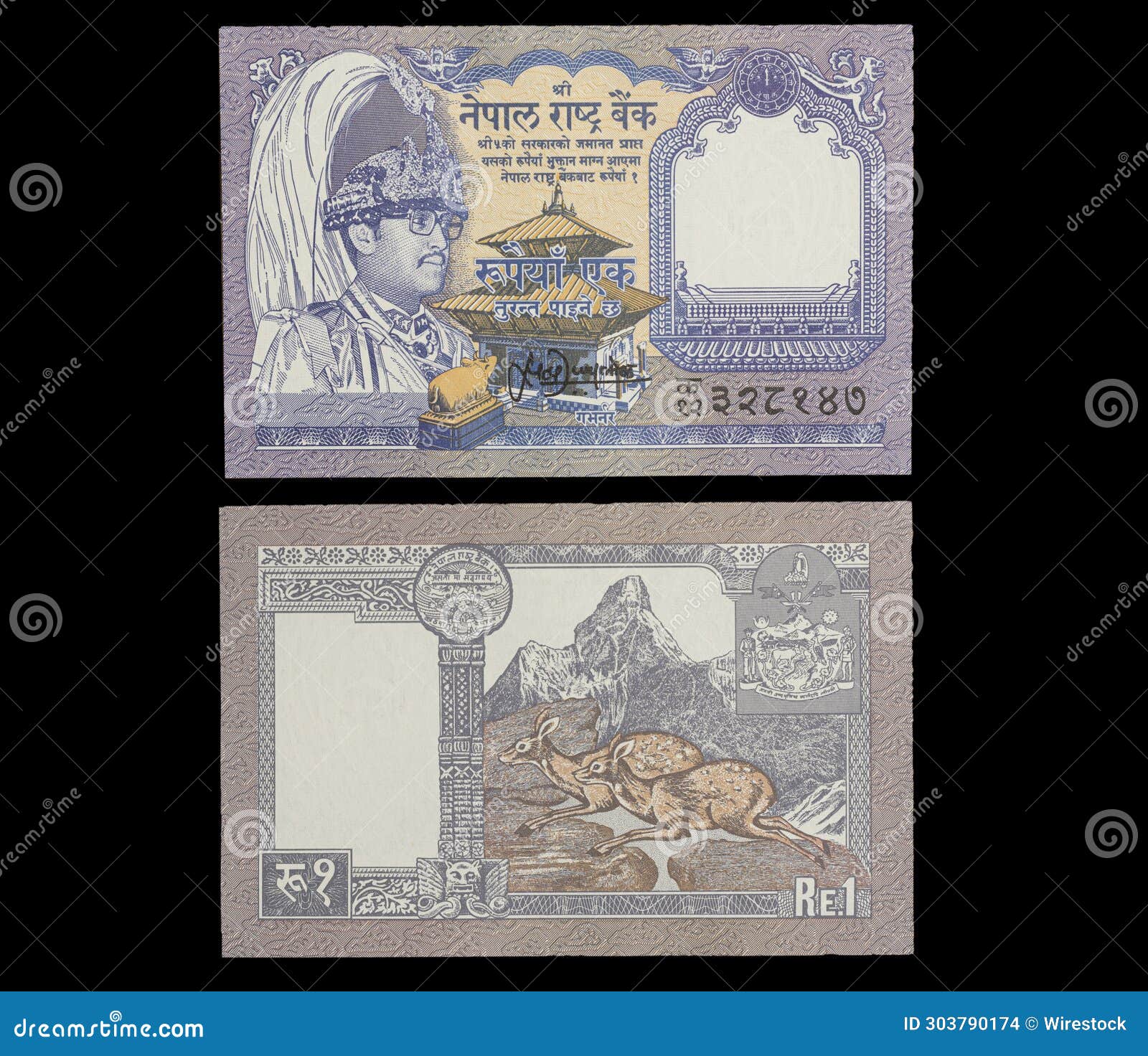 Closeup of a Nepalese Ruppee Banknote. Editorial Stock Image - Image of ...