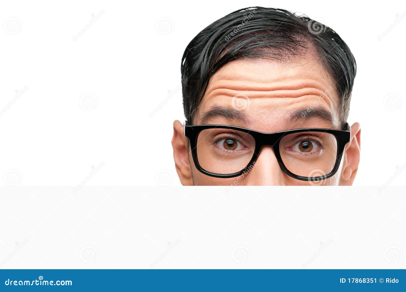 Closeup nerd face stock image. Image of displaying, male - 17868351
