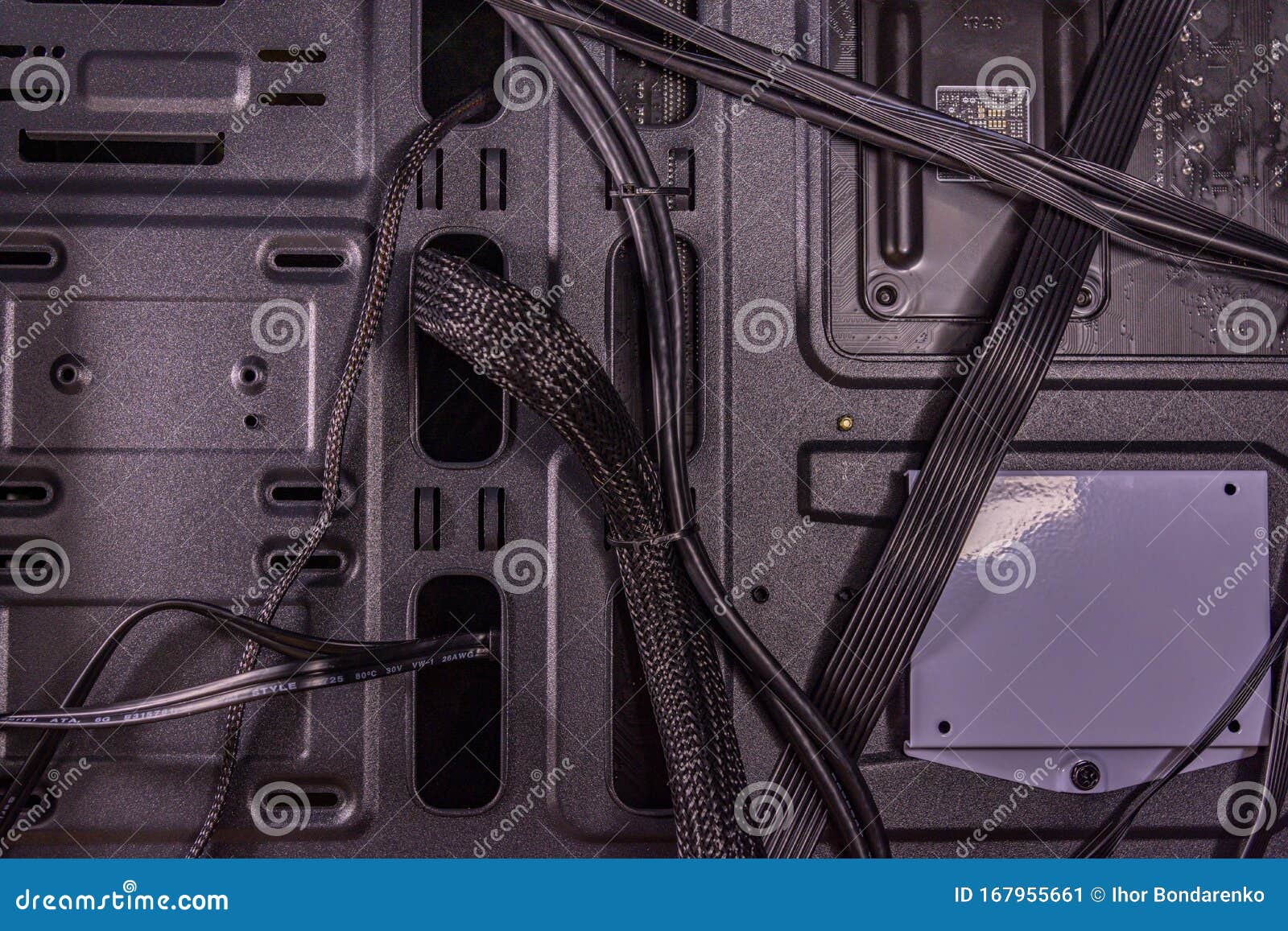 Closeup Of The New Modern Empty Computer Case Stock Image Image Of Chip Chassis 167955661