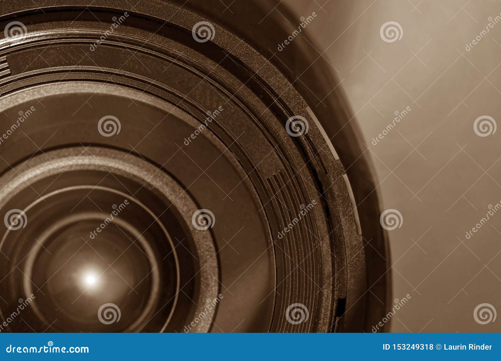 Closeup of a Normal lens stock photo. Image of equipment - 153249318